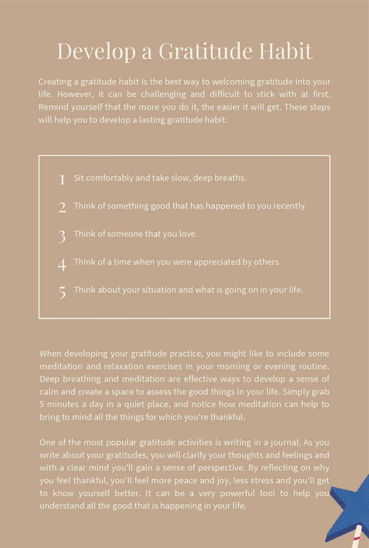 My Gratitude Journal